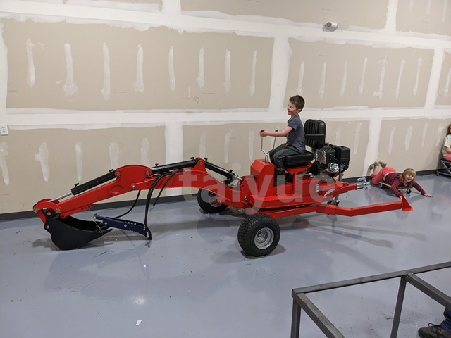 360 rotation degree work atv towable backhoe digger mini portable ...